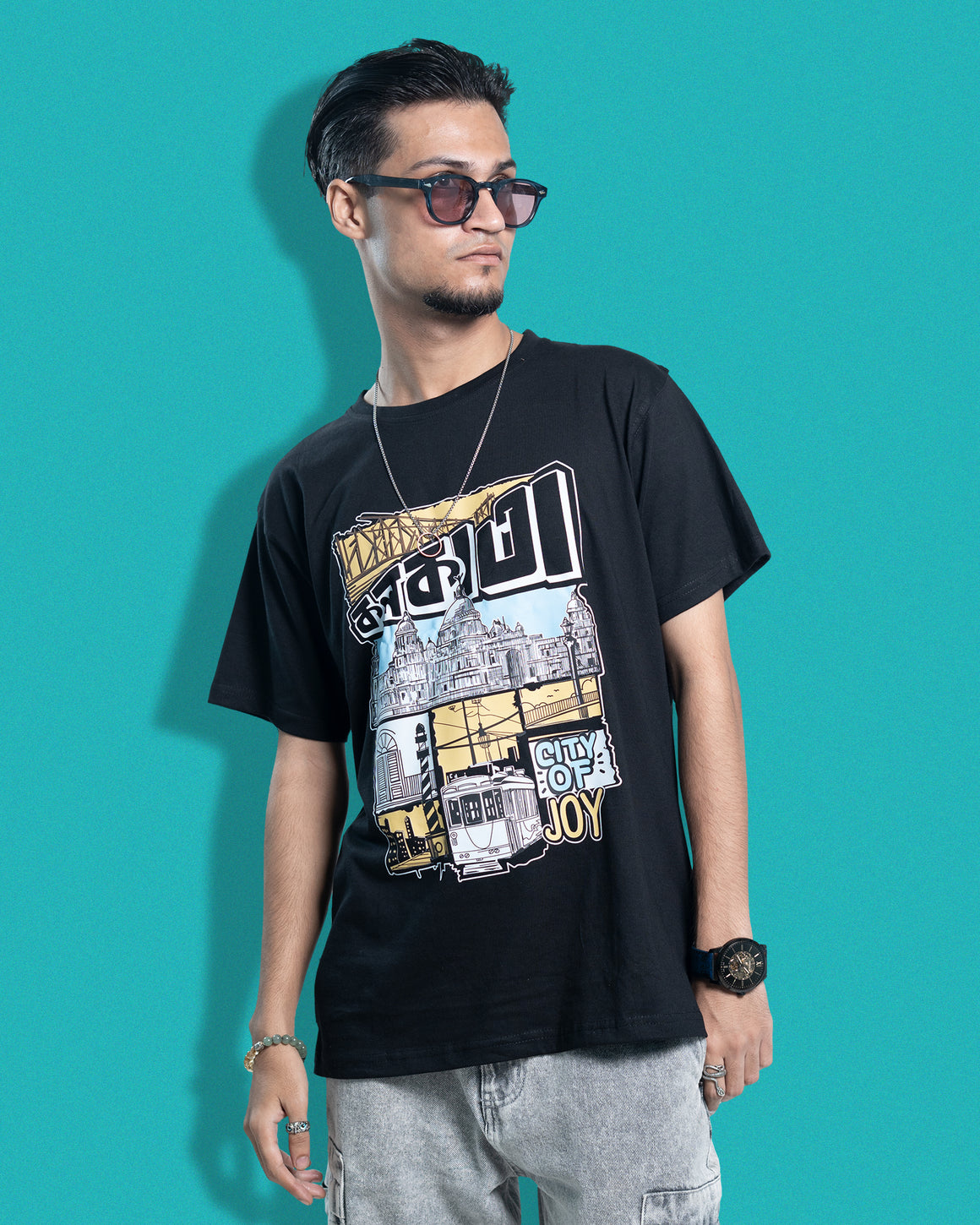 Bengali Full Sleeve Graphics T-shirt – Bongswag